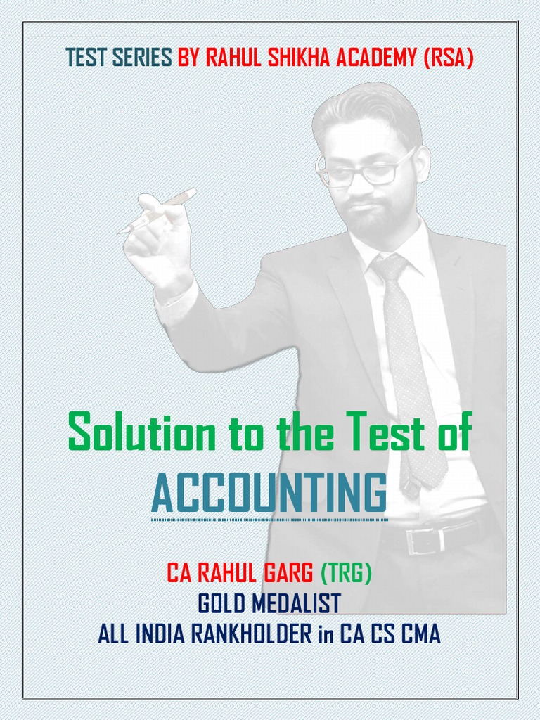 Solution Accounts | PDF | Accounting | Dividend