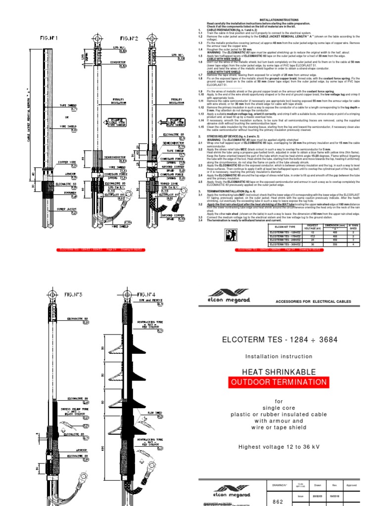 INST INST. 862 For (PART A) For Item 20 & 70 | PDF | Insulator ...