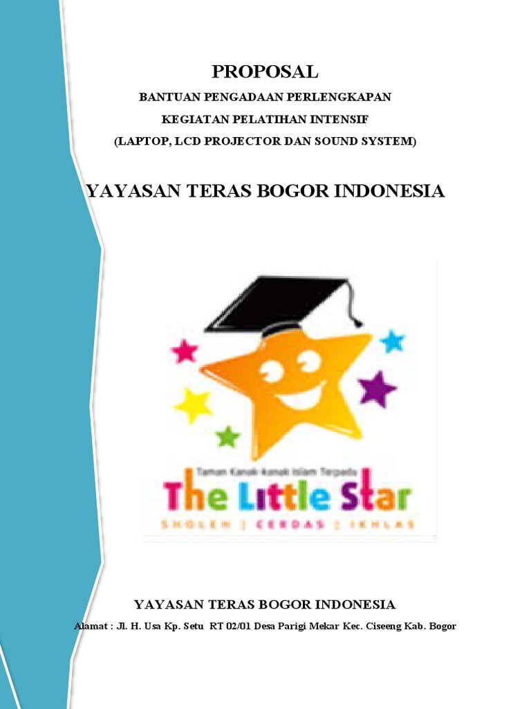 Proposal Bantuan Laptop TK | PDF