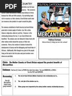 Mercantilism Political Cartoon | PDF | Mercantilism | Balance Of Trade