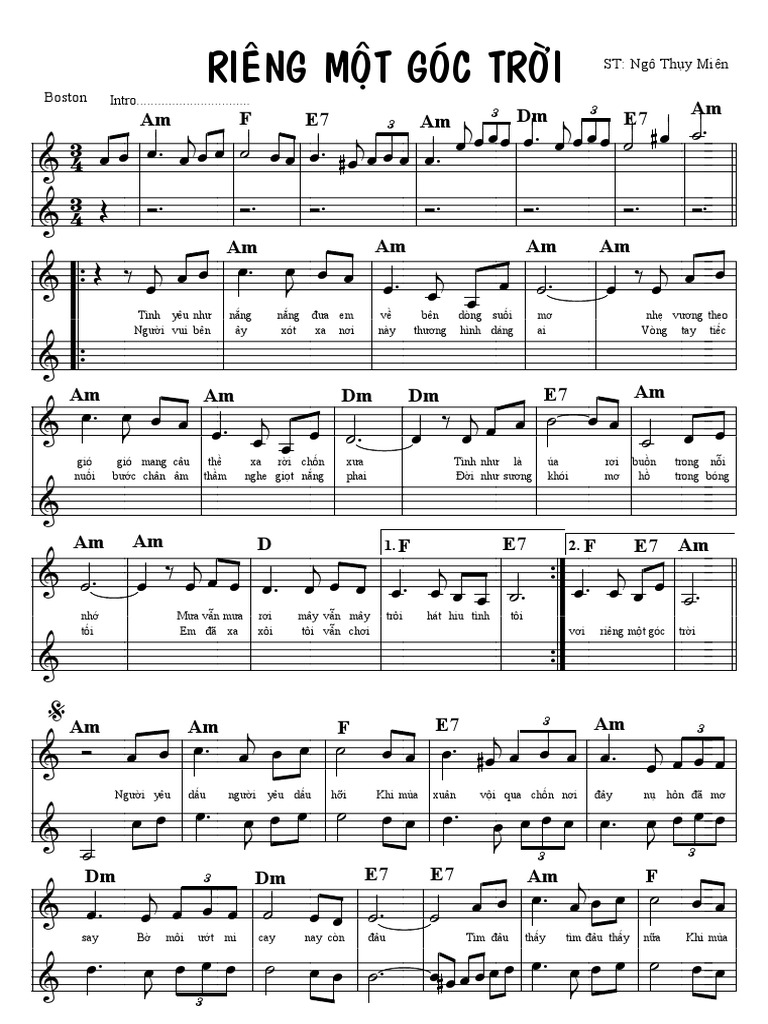 Rieng Mot Goc Troi | PDF