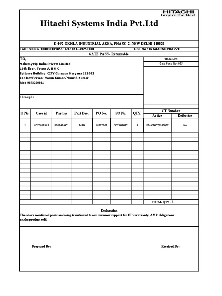 Hitachi Systems India PVT - LTD: E-44/2 Okhla Industrial Area, Phase ...