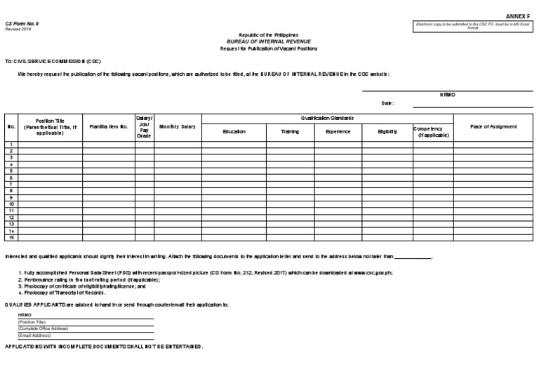 Annex F - Request For Publication v2 | PDF