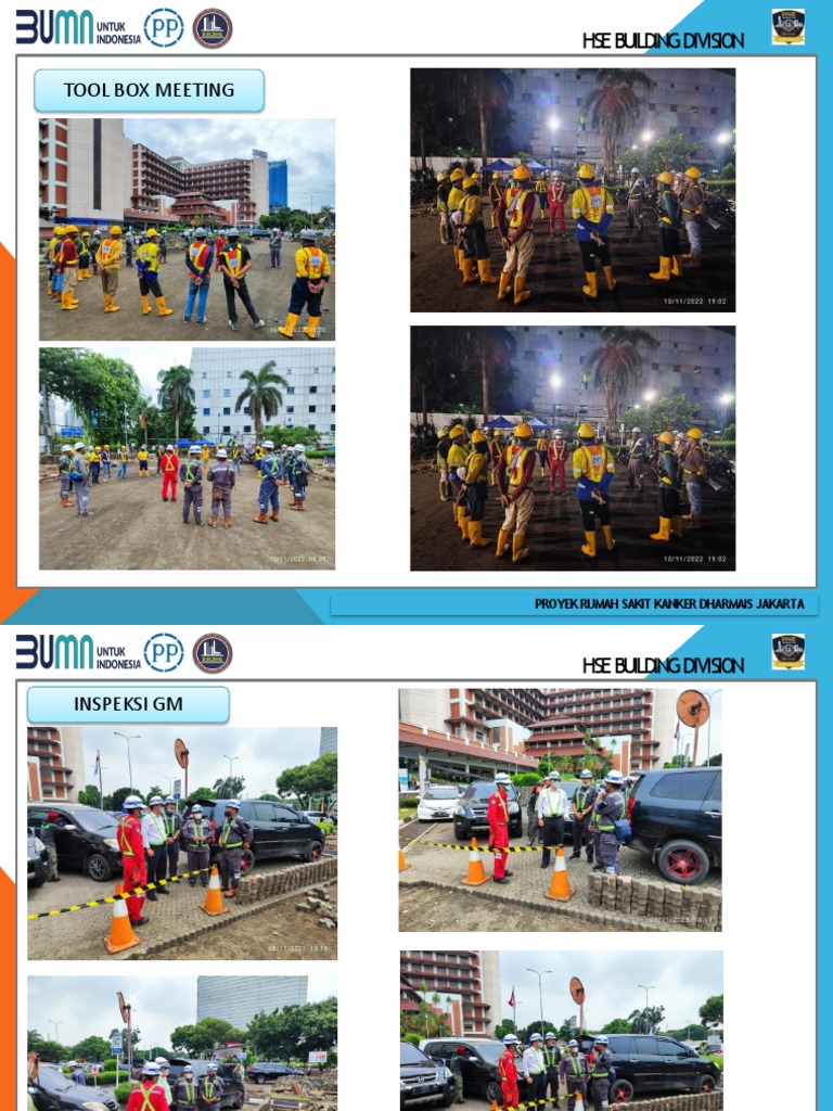 1 Dokumentasi Implementasi Hse Proyek RS Kanker Dharmais Jakarta | PDF