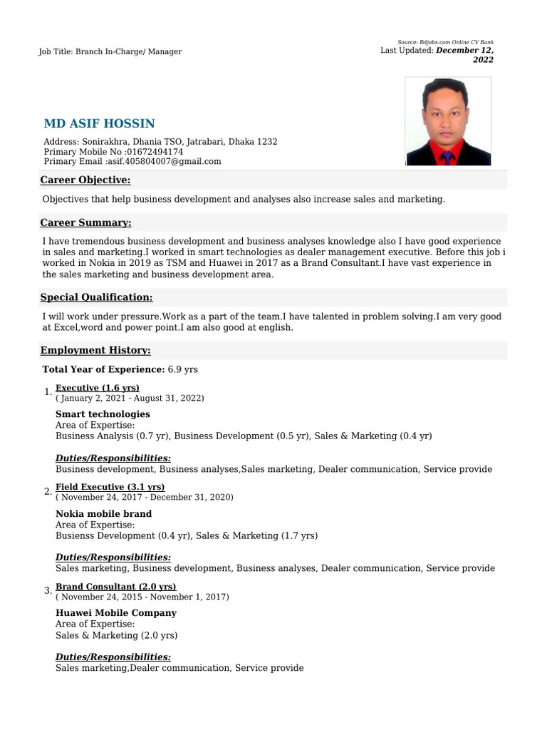 Corporate MD Asif Hossin | PDF | Business