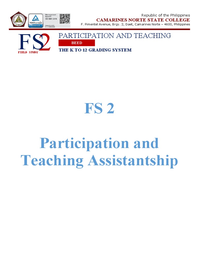 FS 2 Episode 1 | PDF | Teachers | Lesson Plan