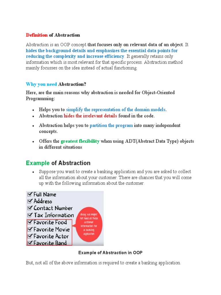 Data Abstraction And Encapsulatgion Pdf Abstraction Computer Science Object Oriented