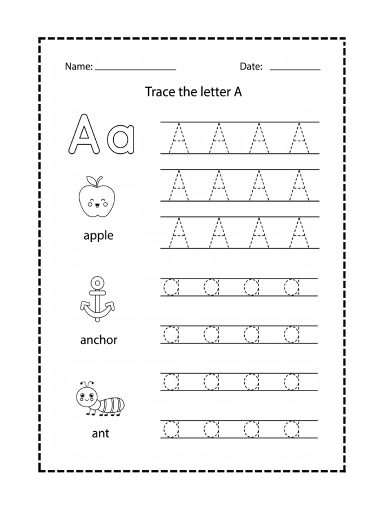 Trace The Alphabet Letters 2 | PDF
