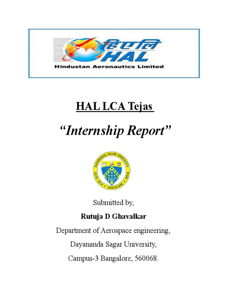 HAL LCA Tejas Internship Report | PDF | Vehicles | Aerospace