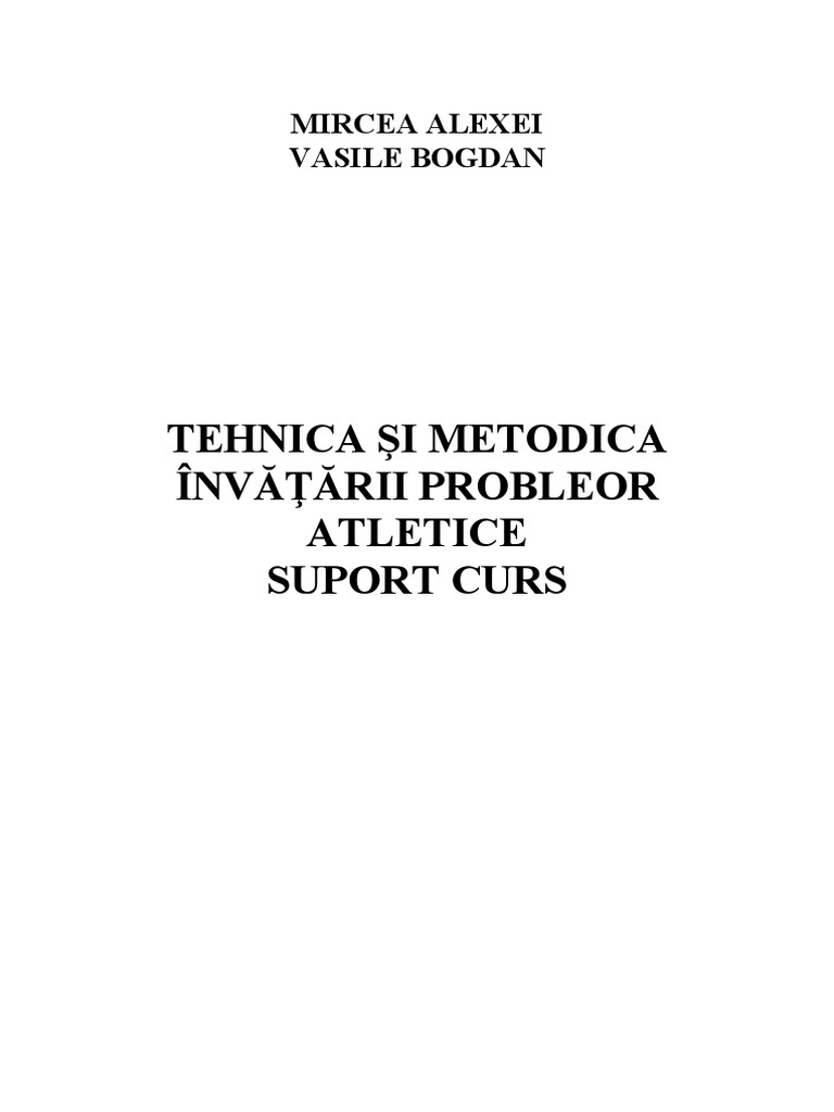 Atletism | PDF