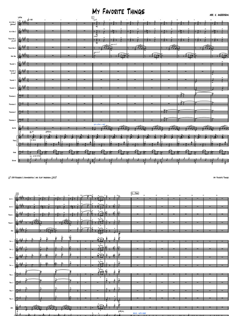 My Favorite Things | PDF | Musical Instruments | Music Production