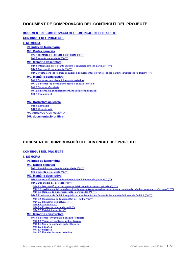Contingut Projecte Bàsic | PDF