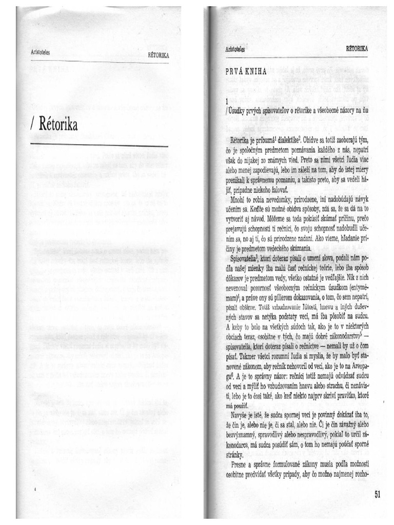Retorika - Aristoteles | PDF