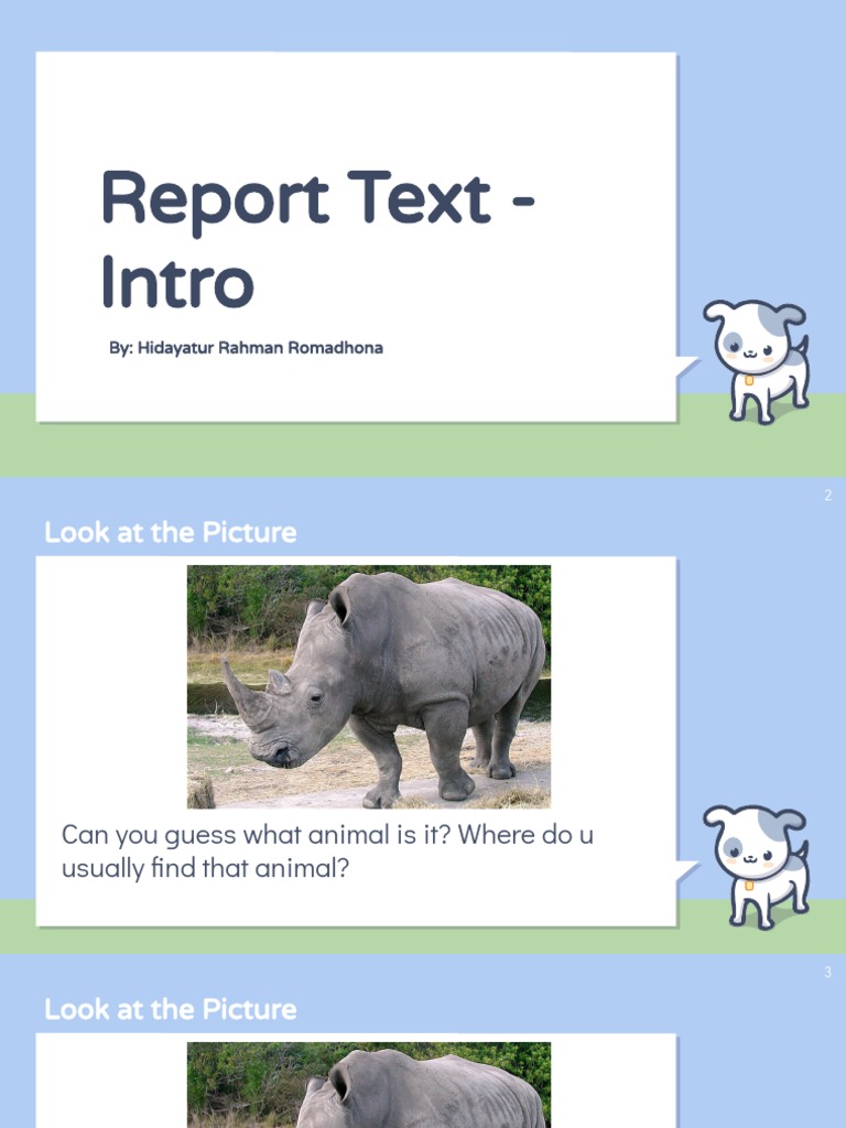 Materi - Introduction (Report Text) | PDF | Verb | Linguistic Morphology