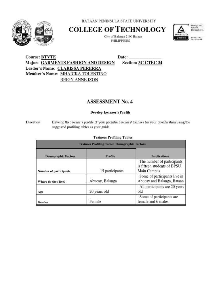 Assesment No.4 | PDF | Learning | Education Theory