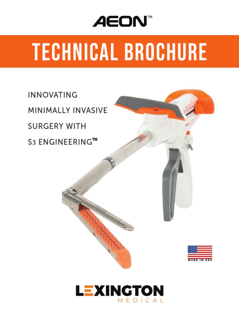 AEON Endostapler Technical Brochure - August 2020 | PDF | Federal Food ...
