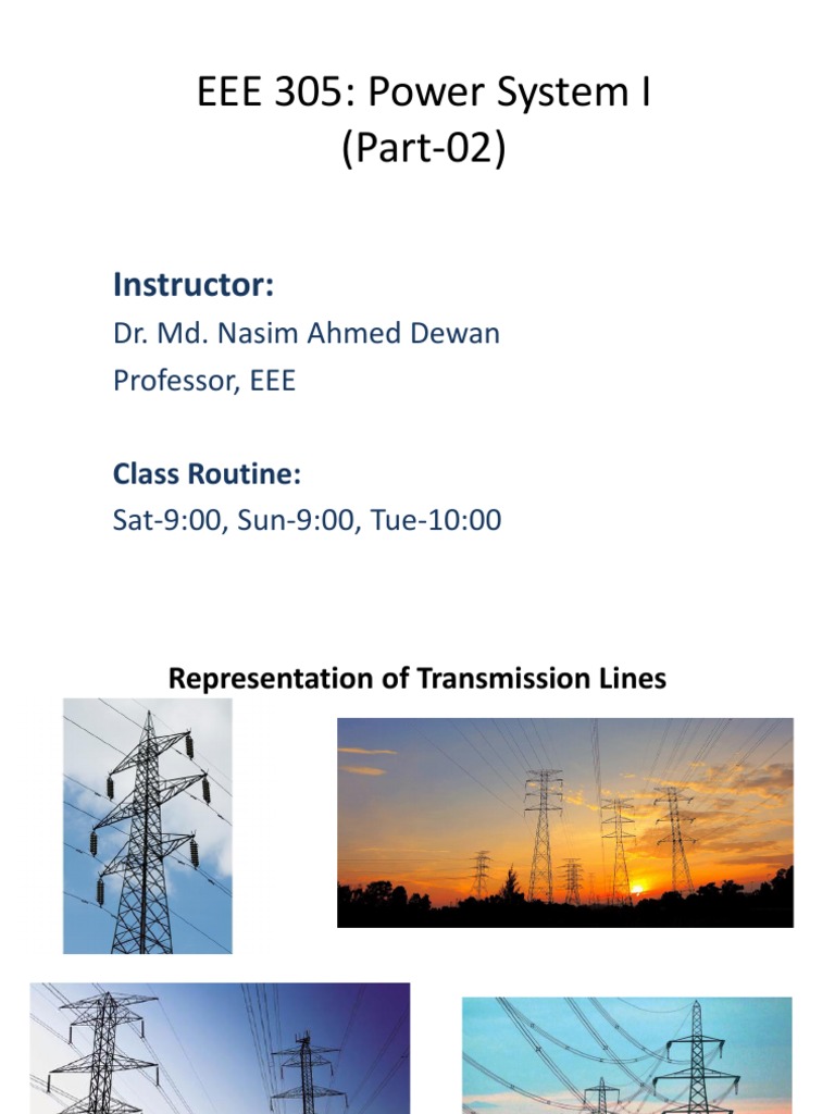 EEE305 Part02 | PDF | Electric Power Transmission | Electrical Impedance