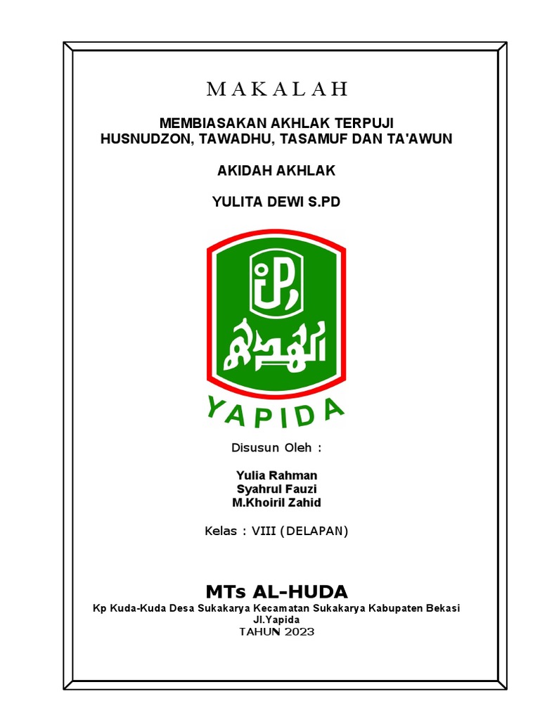 Makalah MTs Al Huda | PDF