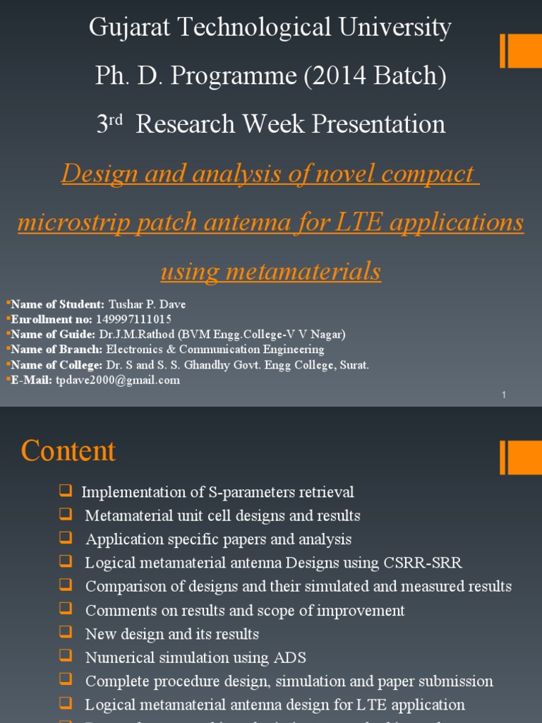 Research Week 3 | PDF | Antenna (Radio) | Metamaterial