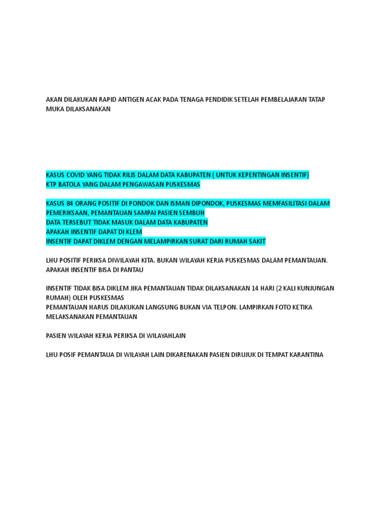 Contoh RBA Puskesmas BLUD | PDF