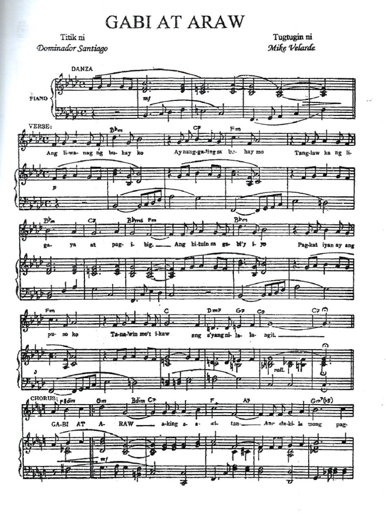 Filipino Gabi at Araw | PDF