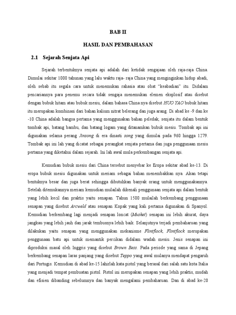 Sejarah Senjata API | PDF