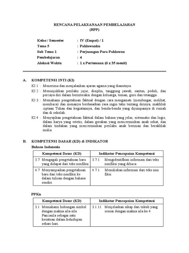 RPP Kse - Guru Penggerak | PDF