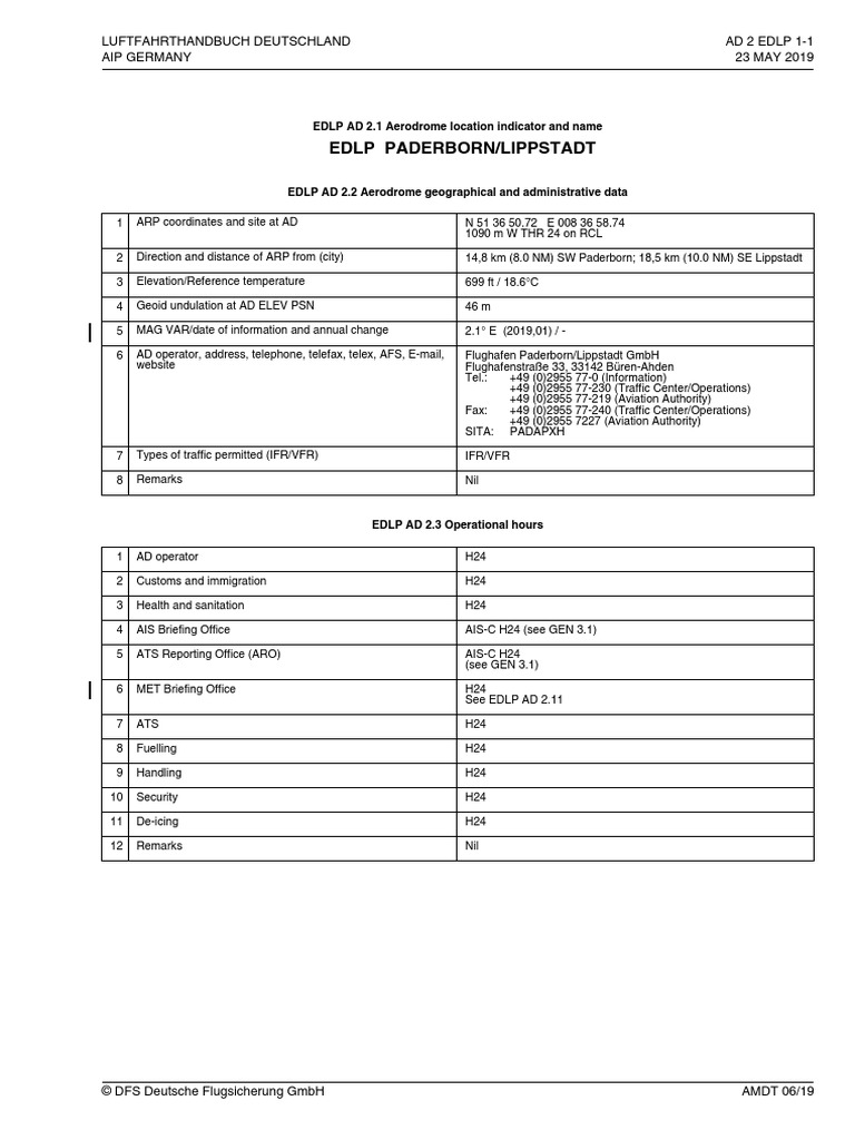 ED AD 2 EDLP en | PDF | Transport | Navigation