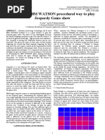 Jeopardy Game Score Sheet | PDF