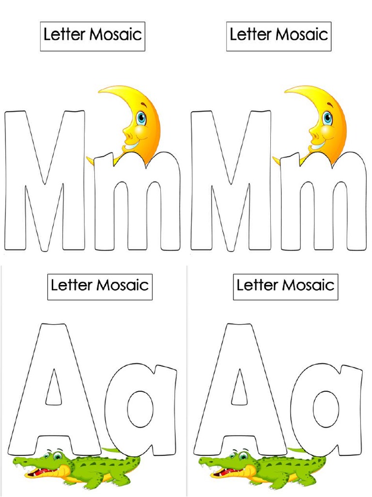 Letter MM & Aa Mosaic | PDF