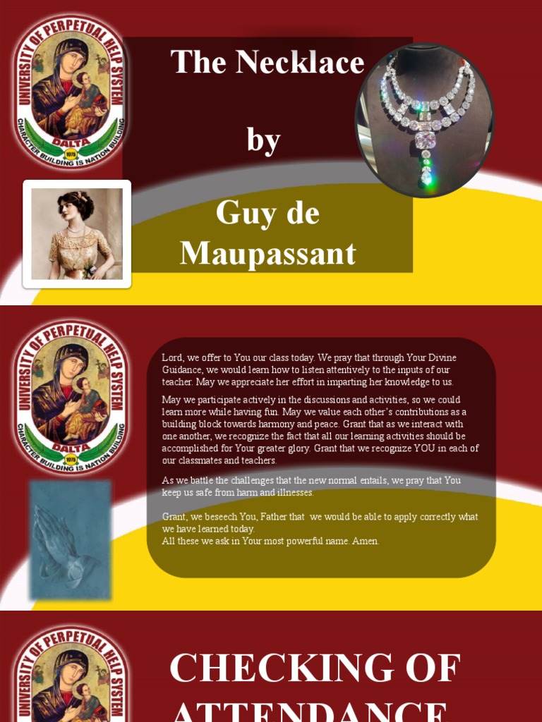 Story Elements - The Necklace | PDF