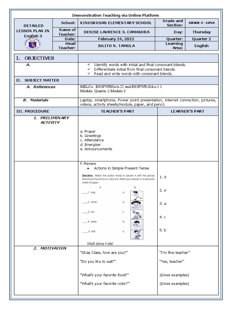 Dlp-English 2-Q2 | Download Free PDF | Teachers | Linguistics