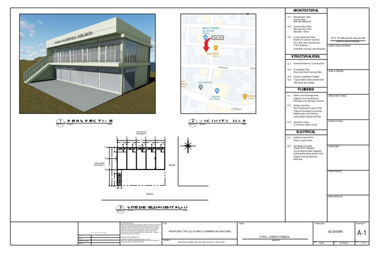 Architectural: Vicinity Map Perspective | PDF | Building Engineering ...