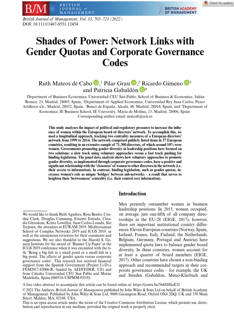 Mateos de Cabo, R., Grau, P., Gimeno, R., & Gabaldón, P. (2022) - Shades of Power. Network Links ...