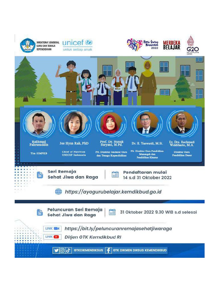 Infografik - Peluncuran Modul Guru Belajar Dan Berbagi Seri Remaja ...
