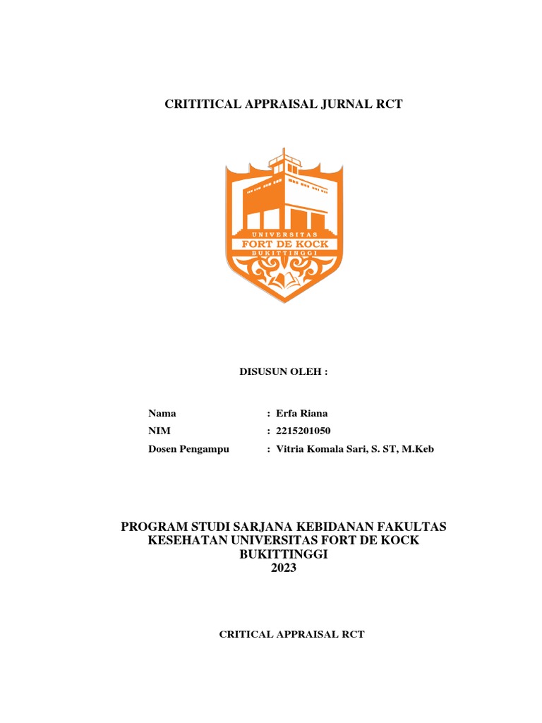 CA Jurnal RCT ERFA RIANA | PDF