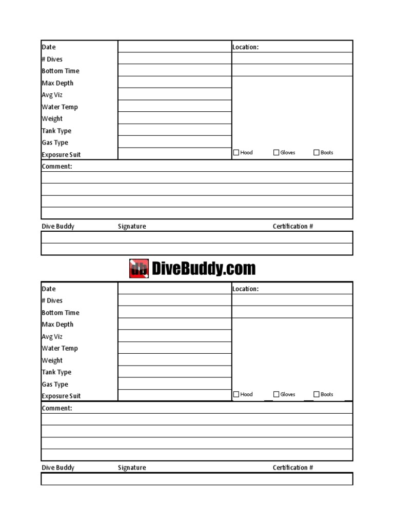 Divelog | PDF