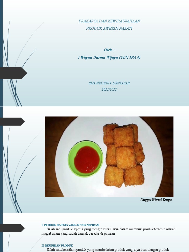 Presentasi Produk Awetan Nabati - I Wayan Darma Wijaya | PDF