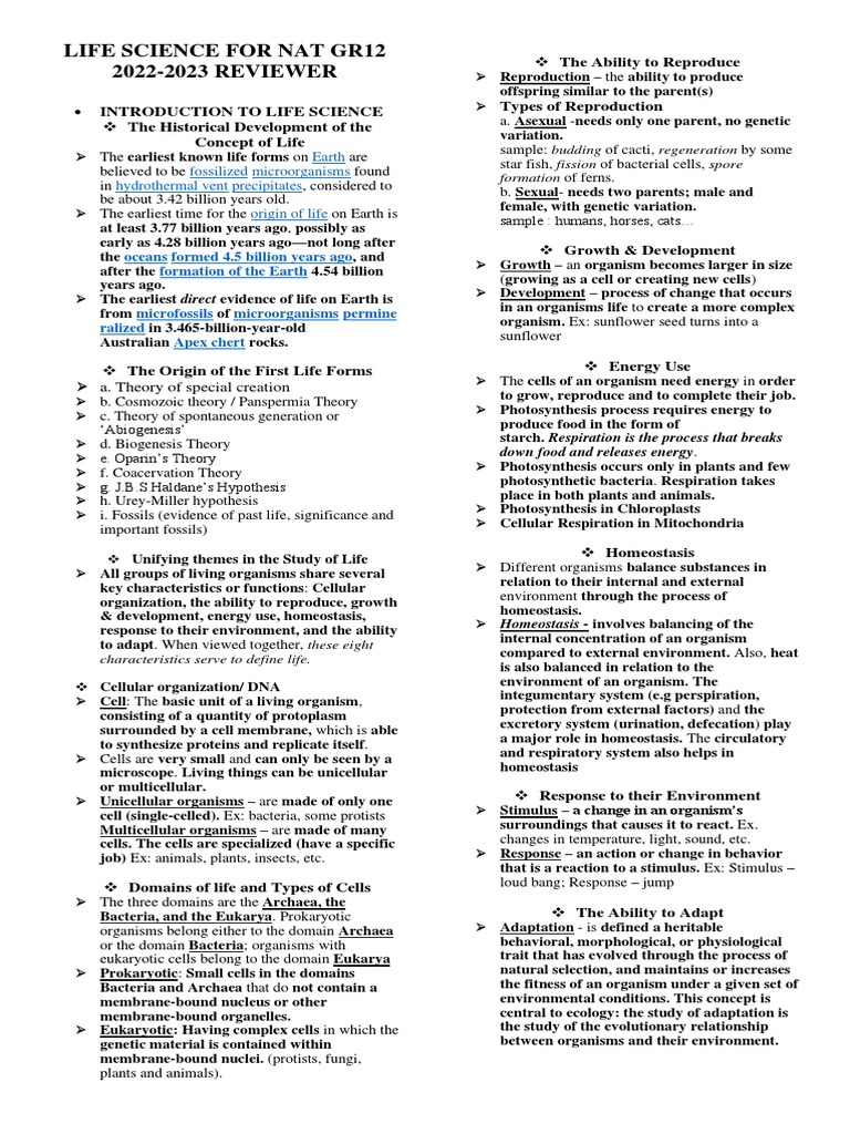 Nat Reviewer For Life Science 2022-2023 | PDF | Cell (Biology) | Eukaryotes