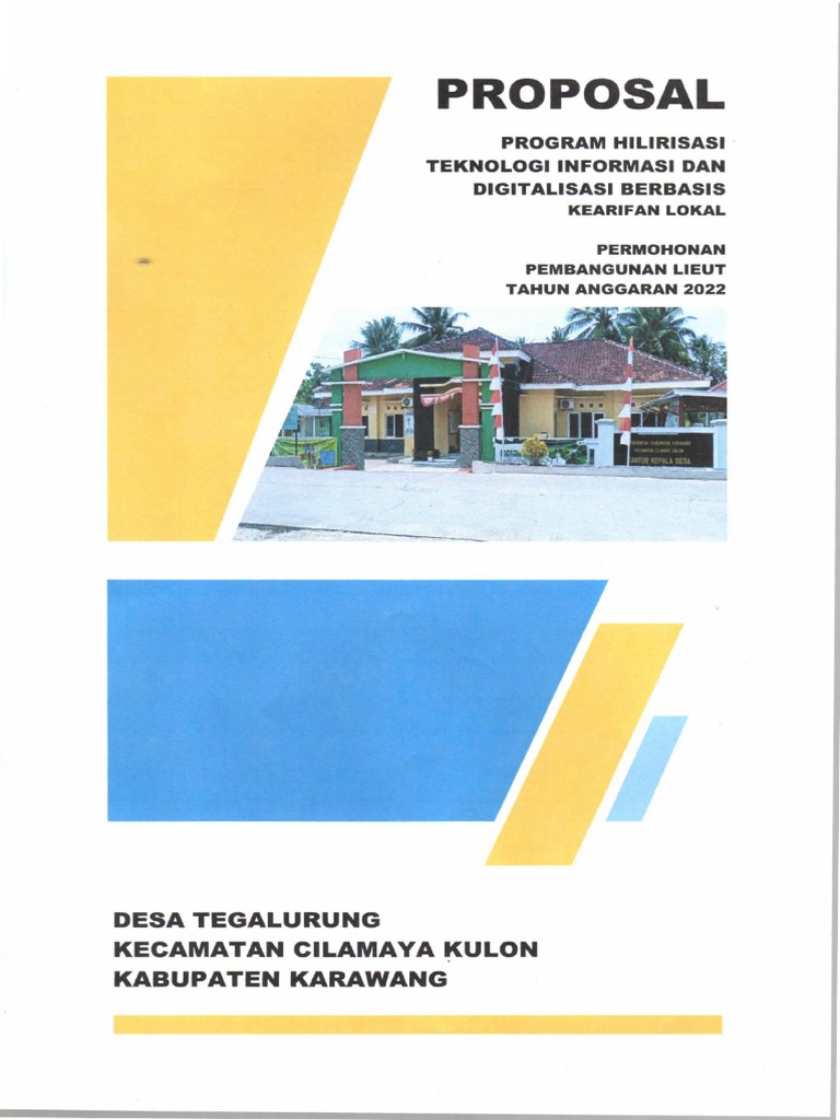 PROPOSAL PROVINSI LIEUT DESA TEGALURUNG 2022 - Scan - REV | PDF