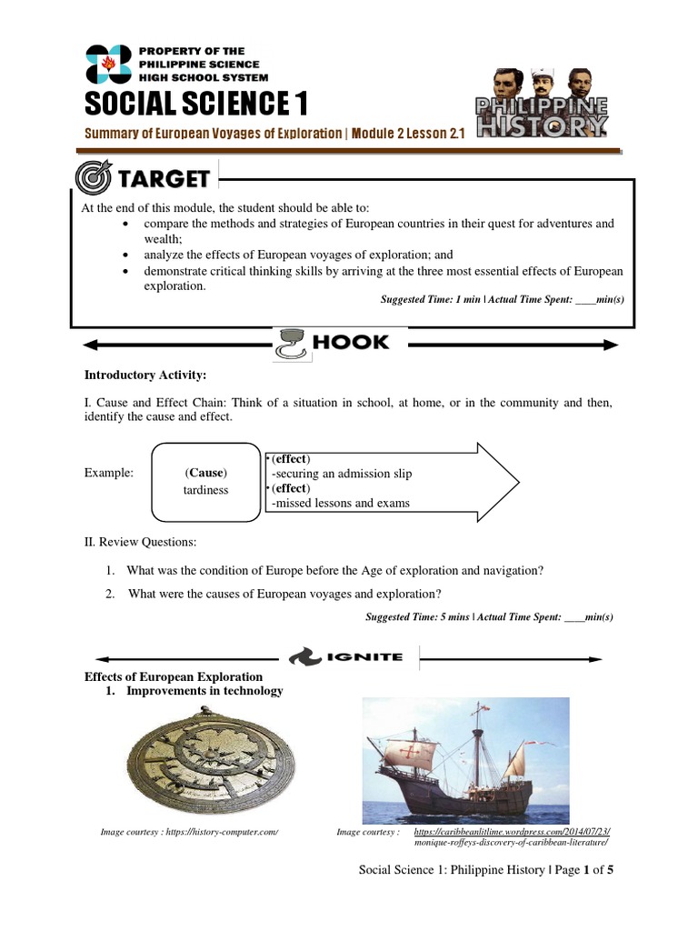 SLG 2.1. Summary of European Voyages of Exploration-1-3 | PDF | Age Of ...