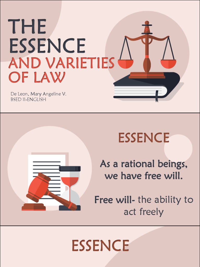 The Essence and Varieties of Law | PDF | Reason | Free Will