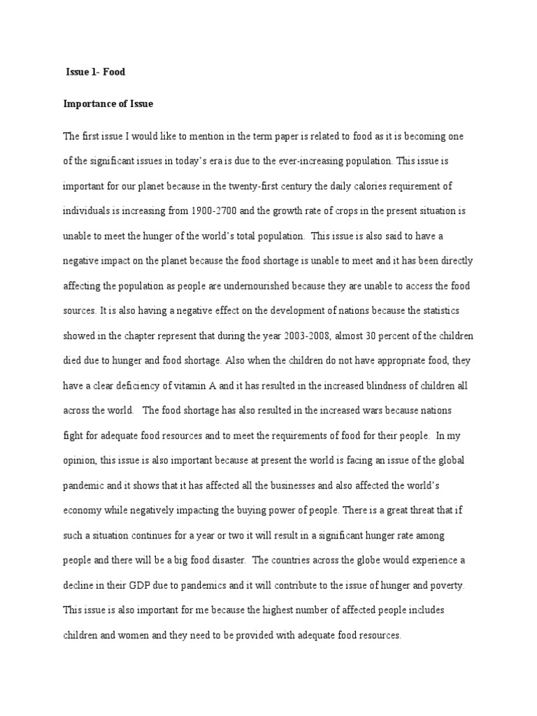 Final Impact Paper | PDF | Climate Change | Food Security