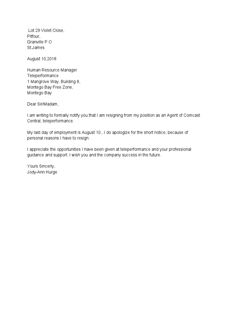 Resignation | PDF