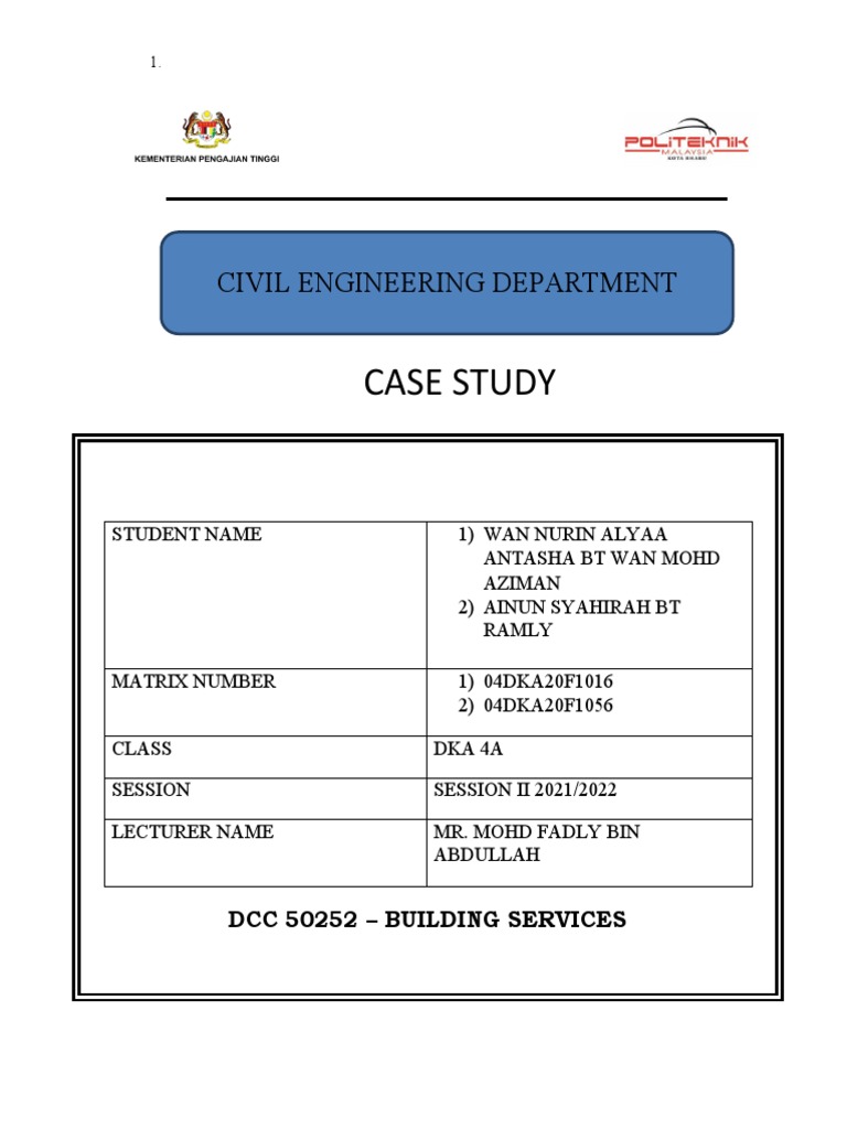 Case Study Bulding Services (N&a) | PDF | Fire Sprinkler System | Escalator