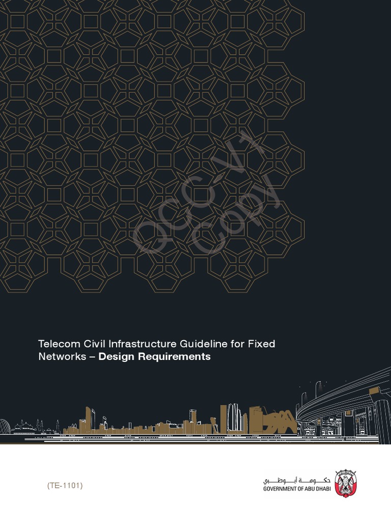Telecom Civil Infrastructure Guidelines | PDF | Concrete | United Arab ...