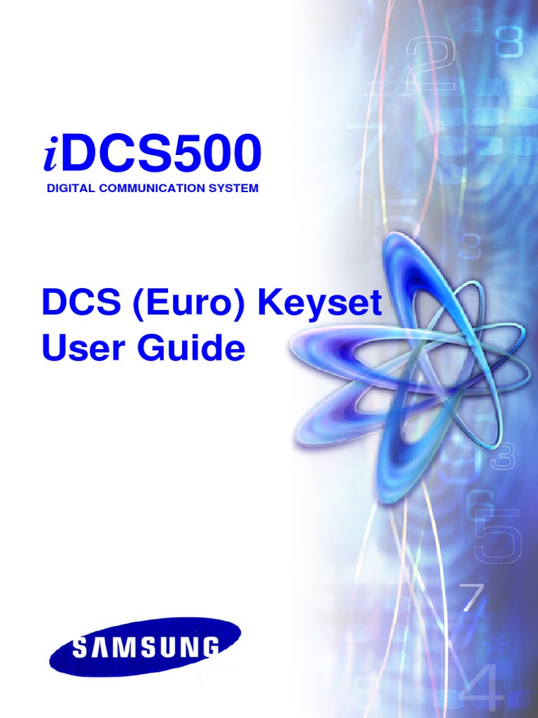 DCS Keyset User Guide | PDF | Menu (Computing) | Telephone