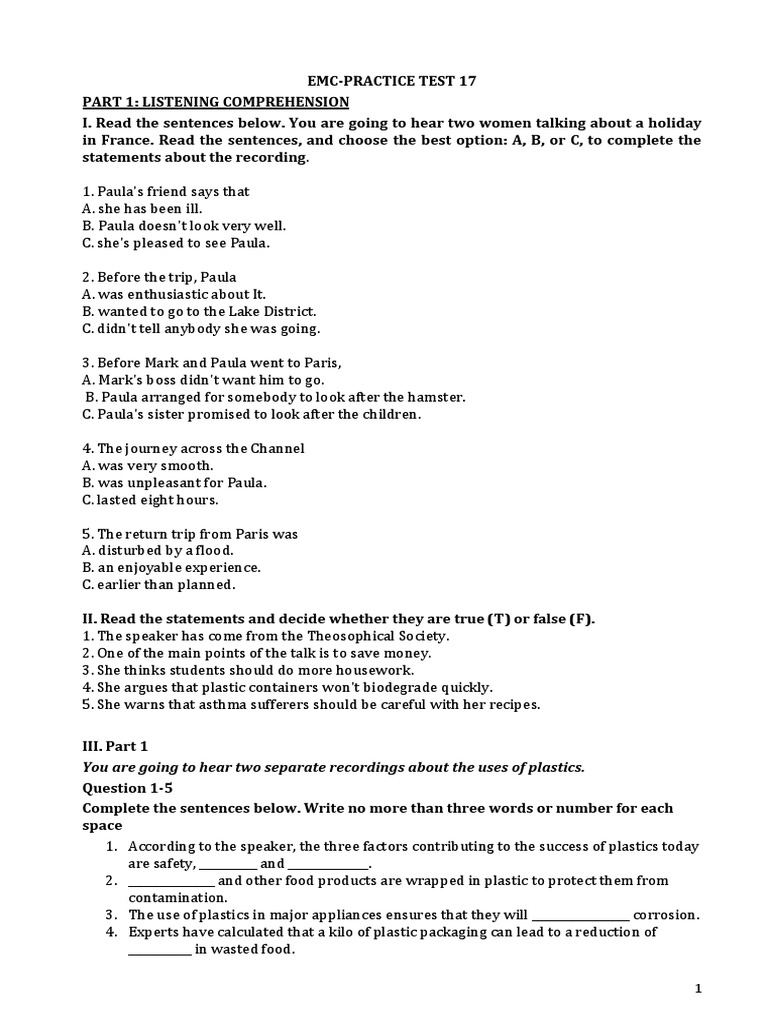 Emc-Practice Test 17 | PDF | Asthma | Respiratory Tract