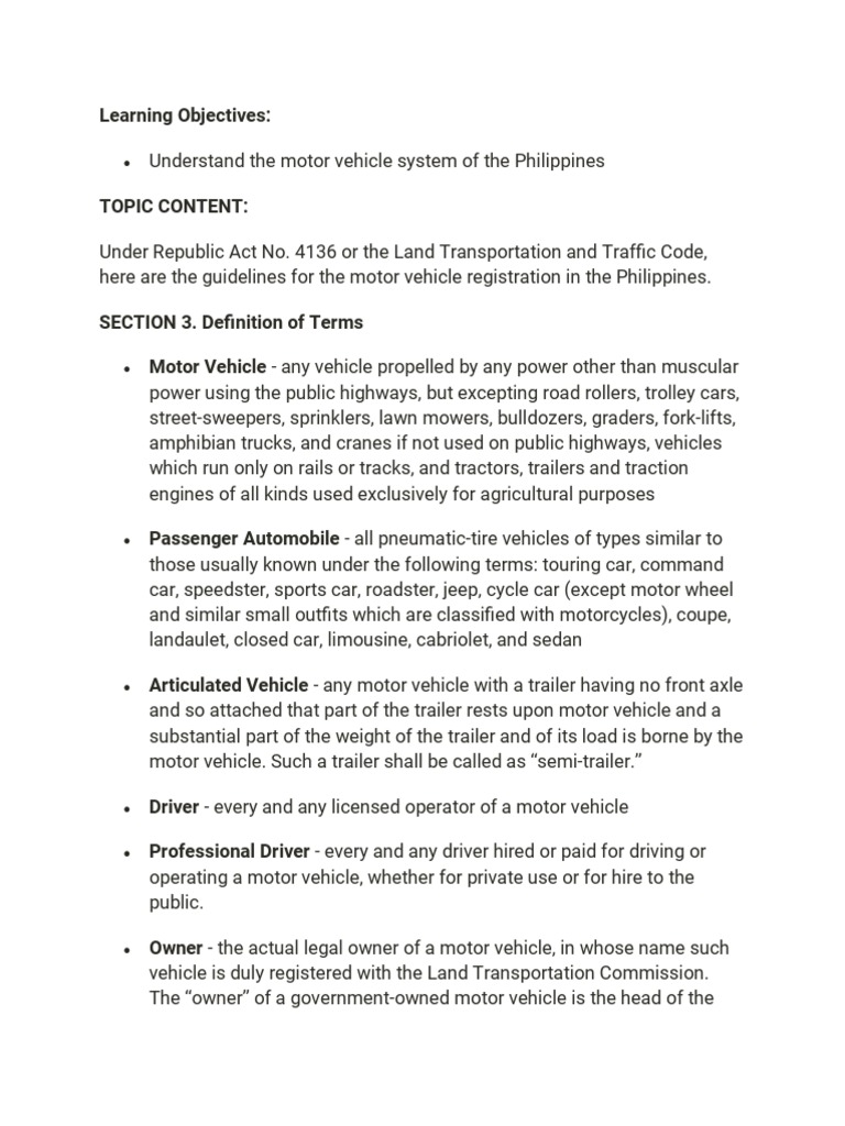 Learning Objectives | PDF | Traffic | Intersection (Road)