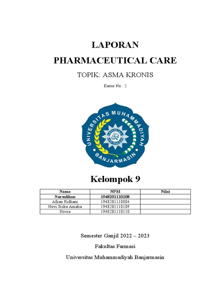 Kelompok 9 A19 P3 Asma Kronis | PDF
